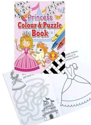 6 Princess Puzzle Books - Pinata Toy Loot/Party Bag Fillers Childrens ...