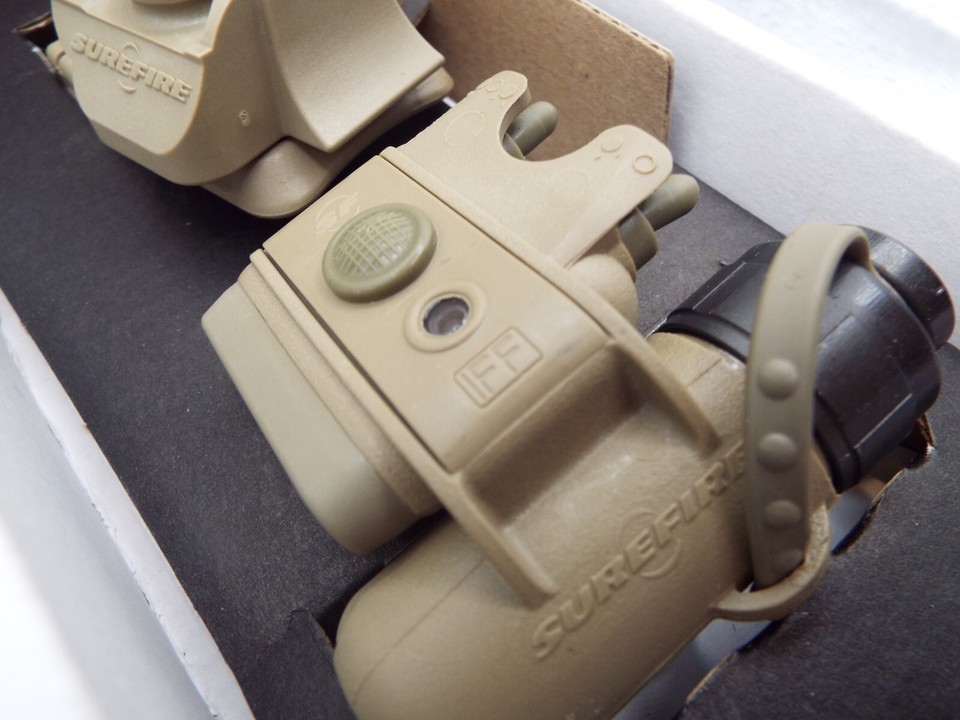 SureFire HL1-B-TN IR White & red Tactical Helmet Light Tan NEW IN BOX ...