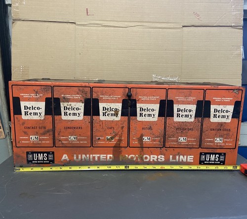 Line Display Cabinet Box (Dealership) Vintage GM Delco-Remy United ...