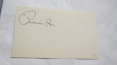 Preacher Roe Signed Index Card (3) | eBay