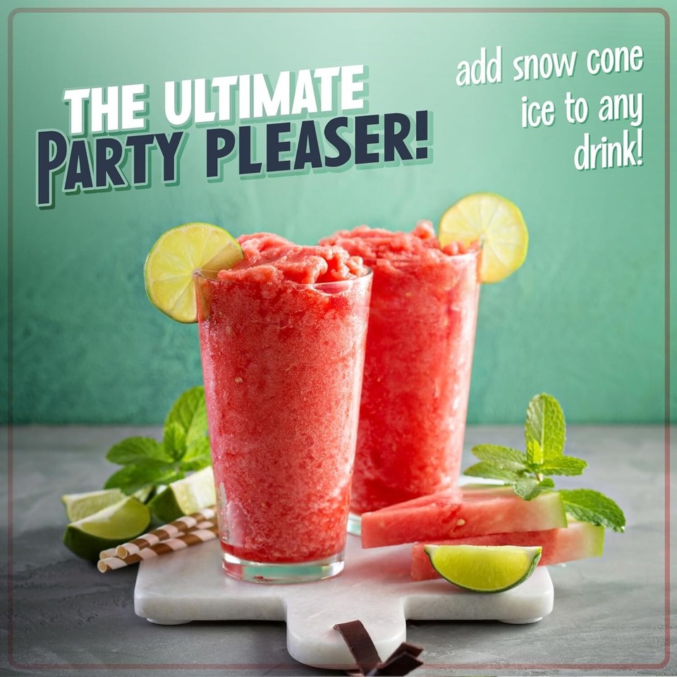 Nostalgia Snow Cone Shaved Ice Machine Single Serve Retro Makes 20 Icy ...