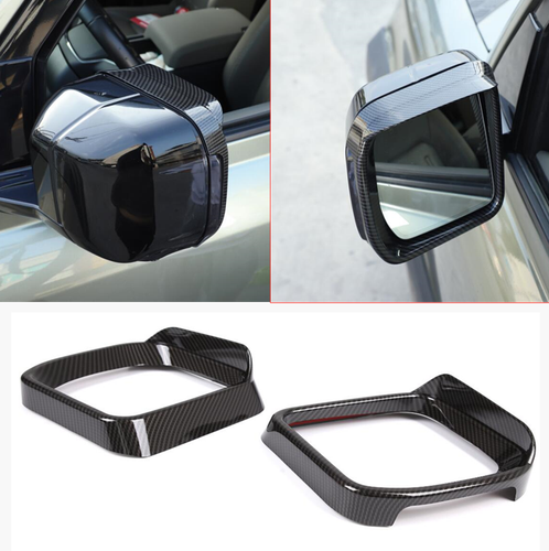 For Land Rover Defender 2020-23 ABS Carbon Rearview Mirror Rain Cover ...