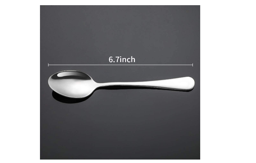 Table Spoons Silverware Spoon Smooth Edge Premium Food Grade Rust ...