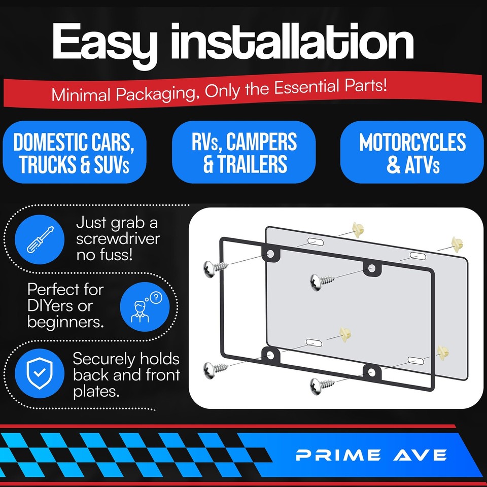 PRIME AVE Stainless Steel License Plate Screws – Truss Head, | eBay