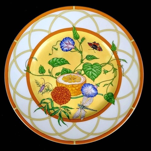 Hermes Siesta Plate 22.5cm Rare Discontinued Tropical Design Dish | eBay