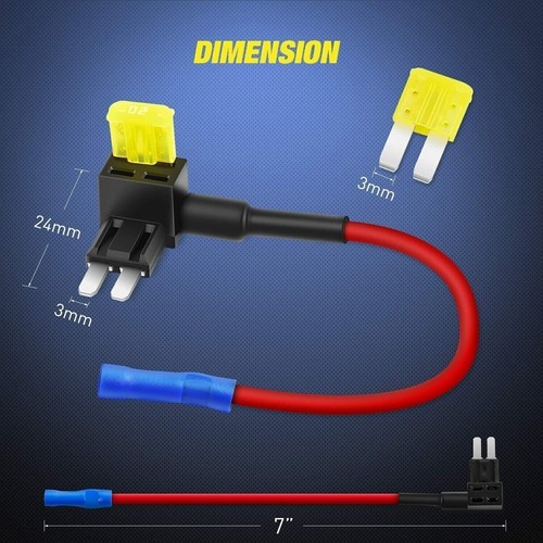 5-Piece 12V 20 Amp Mini Add-a-Circuit Fuse Kit For Electrical Upgrades ...