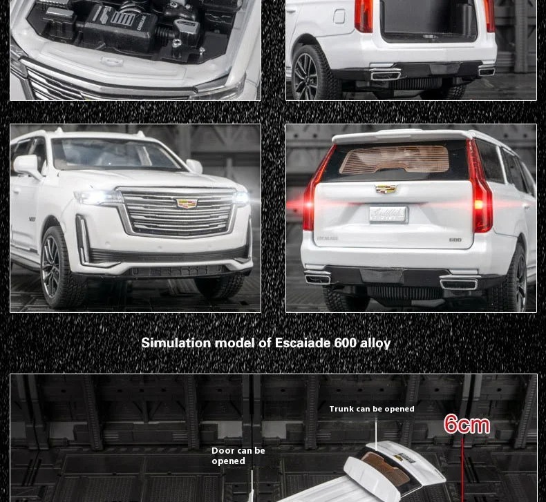 1:32 Cadillac Escalade SUV Diecast Model Car Toy Collection Light Toy ...