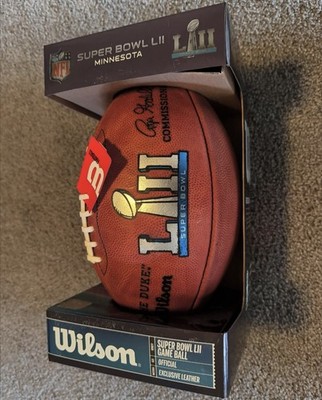 2018 (2017 Season) Official NFL Wilson Super Bowl 52 Football - Eagles ...