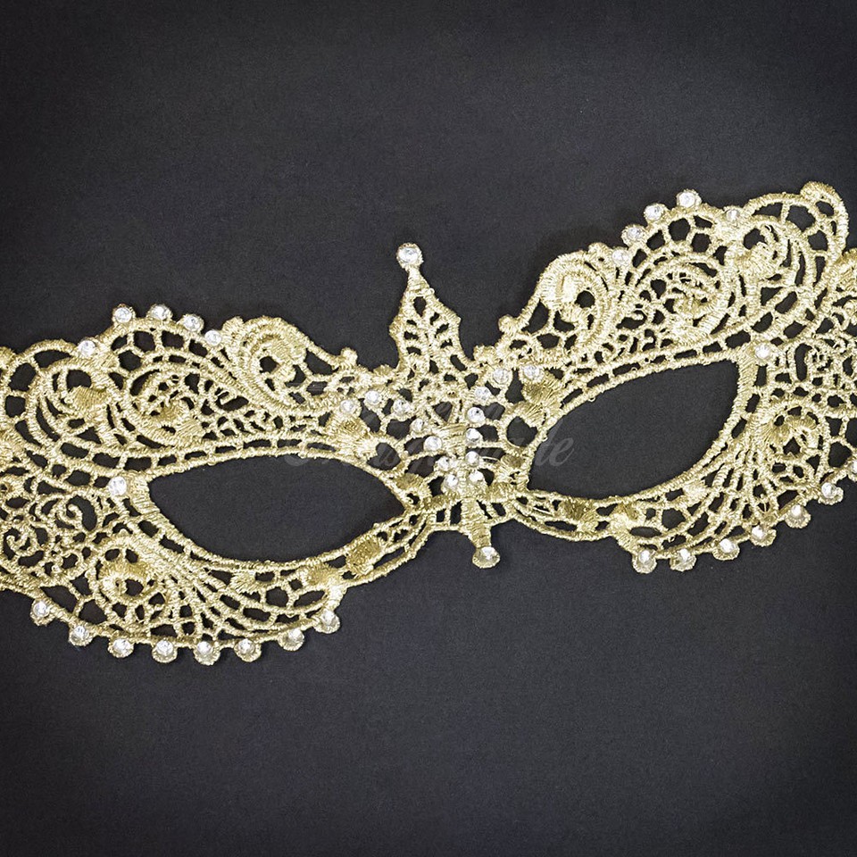 Lace Masquerade Mask RHINESTONES Anastasia Christian Ball Mask | eBay