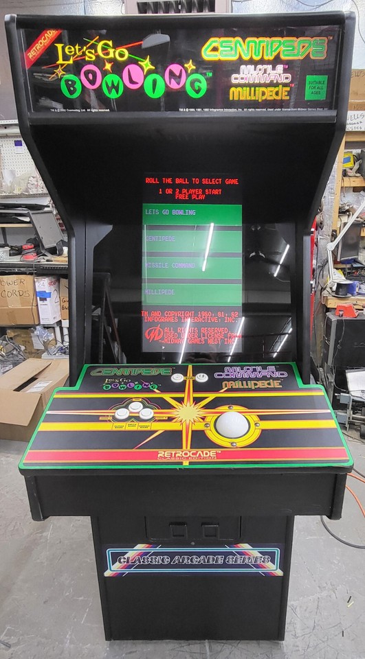 RETROCADE 4 in 1 Full Size Arcade Game Multicade CLASSIC - Centipede ...