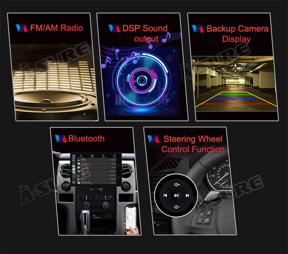 13" Tesla Style Carplay Android Car Stereo Gps Radio For Toyota Tundra ...