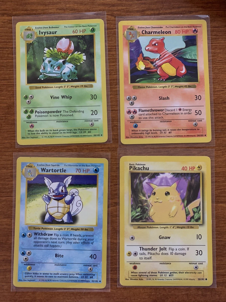 Shadowless Pokemon Cards