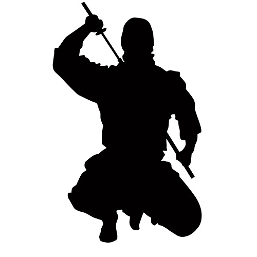 Ninja sticker VINYL DECAL Japanese Shinobi Shadow Warrior Samurai | eBay