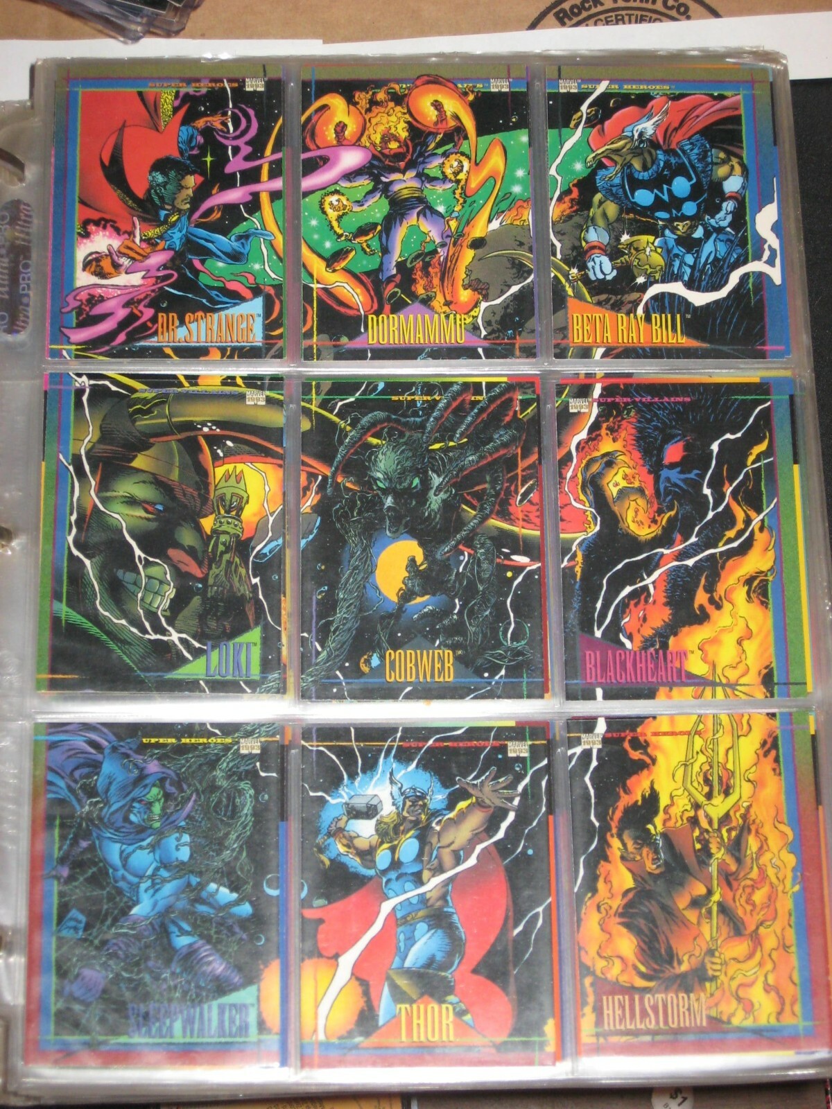 1993 MARVEL UNIVERSE SERIES 4 IV COMPLETE 180 BASE CARD SET COMICS ...