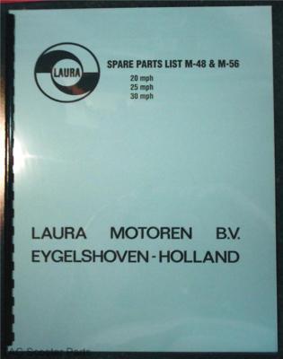 Laura Motor M48 & M56 Engine Parts Book | eBay