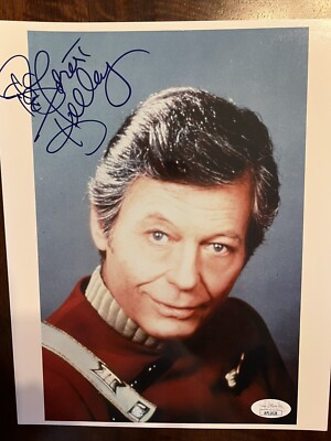 DEFOREST KELLEY HAND SIGNED IN PERSON AUTOGRAPHED DR MCOY STAR TREK ...