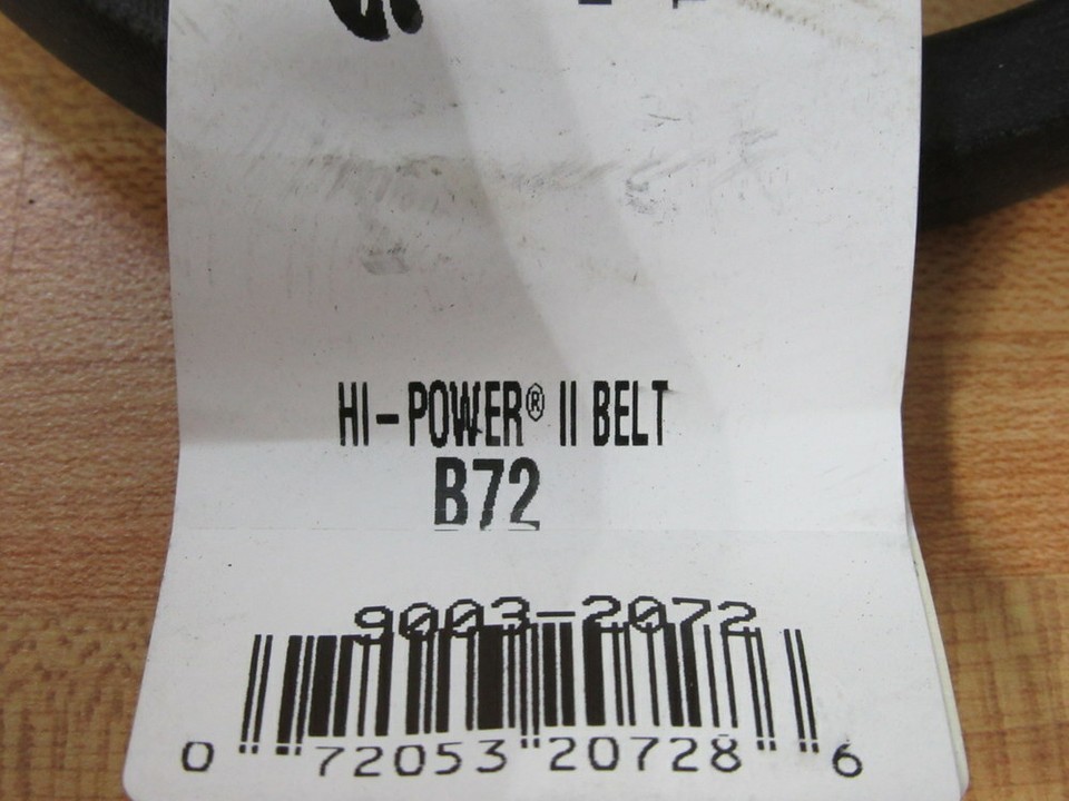 Gates B72 Hi-Power II Belt | eBay
