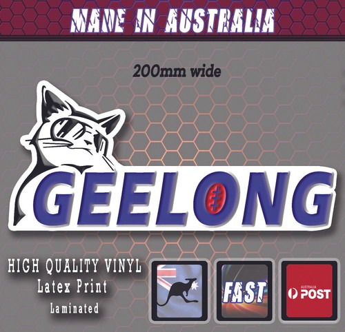 Geelong decal sticker original artwork Super Supporter 2020 printed ...