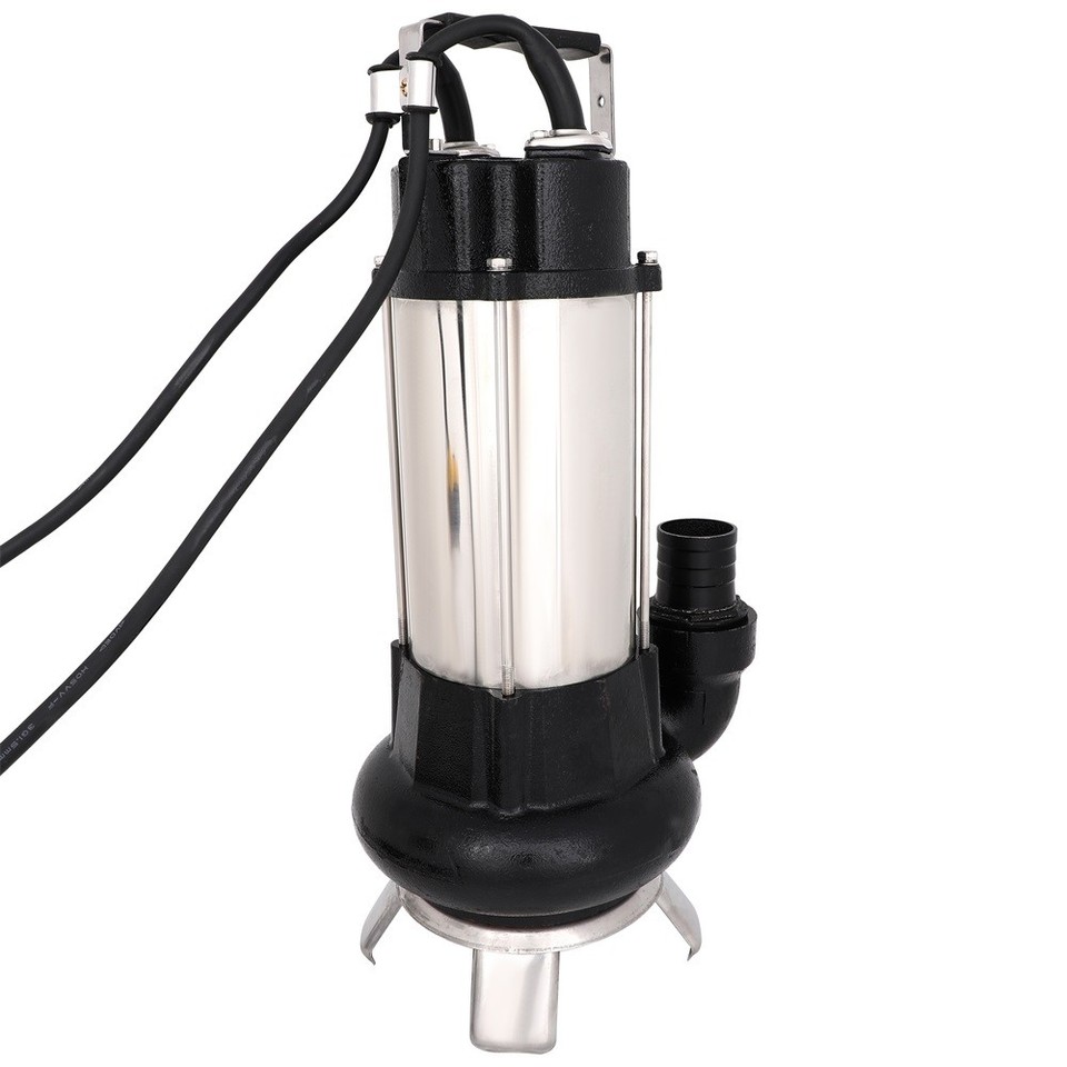 6340GPH 1.5HP Sump Pump Industrial Sewage Cutter Grinder Cast iron ...
