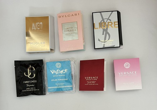 Lot of 7 Assorted Women's Perfume Sample Vials • New on Cards | eBay
