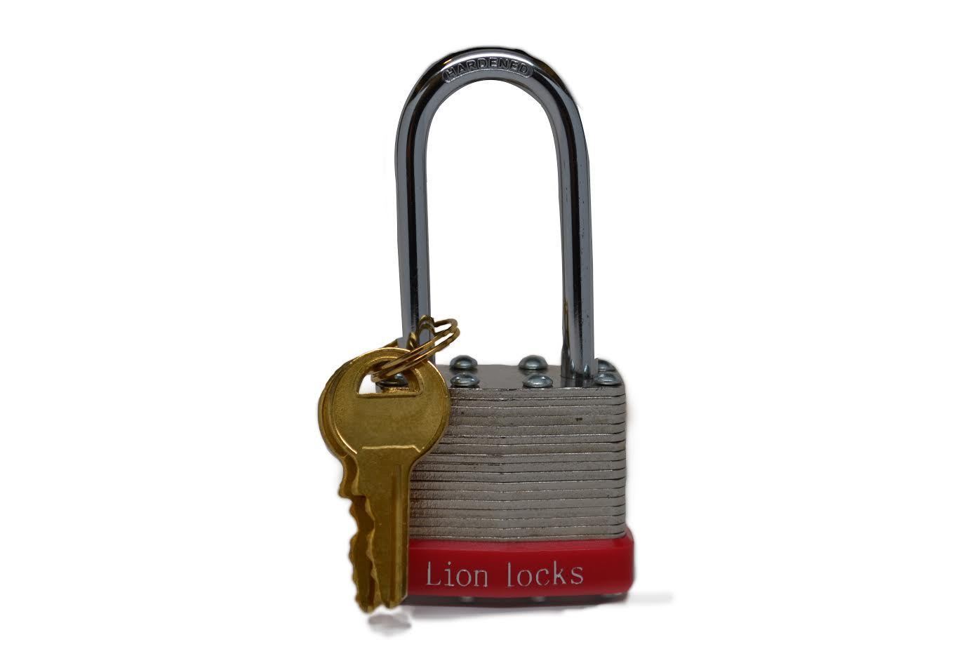 Lion Locks 5PLS Keyed-Alike Padlock, 1-9/16-inch Wide 2-inch Shackle, 4 ...
