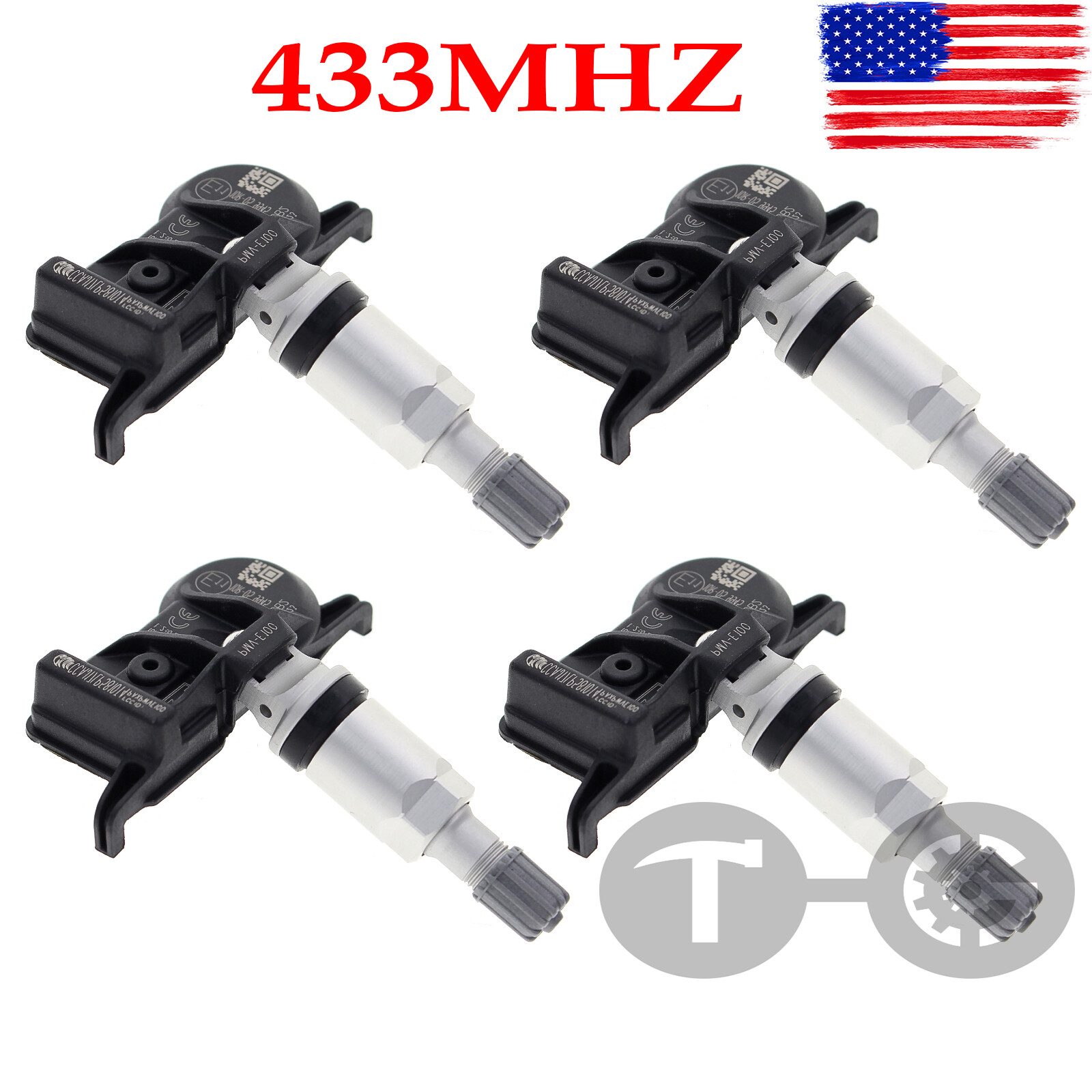 Set 4 PMV-E100 TPMS Tire Pressure Sensor For Toyota AVALON CAMRY 42607 ...