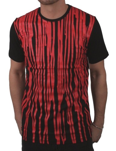DOPE Couture Men's Black Blood Red Overflow Paint Drip Graphic T-Shirt ...