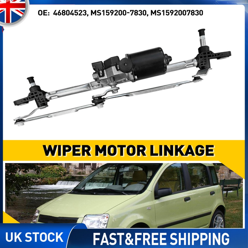 1x Front Windscreen Wiper Motor & Linkage 46804523 For Fiat Panda Mk2 ...