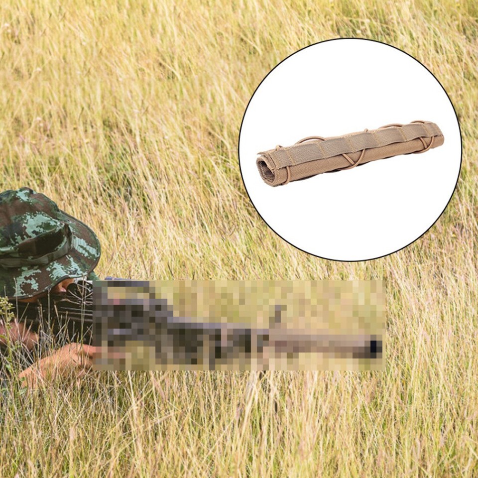 2 Pack Suppressor Gun Protective Cover Quick Release Military Shooting ...