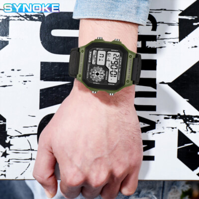 Men's LED Digital Sports Watch Military Tactical Waterproof Wristwatch ...