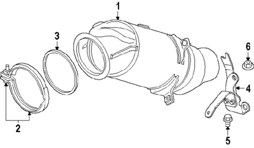 BMW 18307525607 GENUINE OEM CONVERTER NUT | eBay