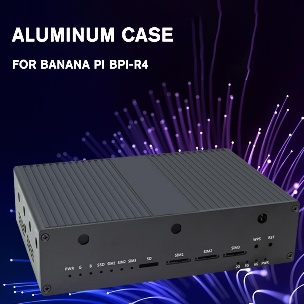 Coque métallique Banana PI BPI-R4 compatible avec carte développement ...