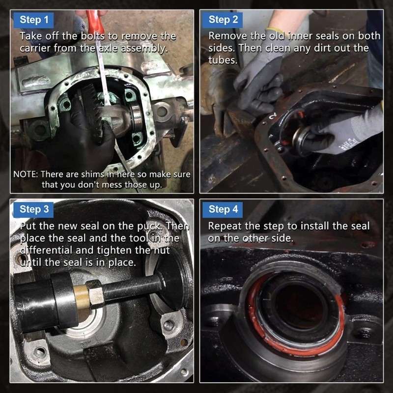 For Dana 30/44 Front 60 Axles Tube Seal Inner Axles Side Seal ...