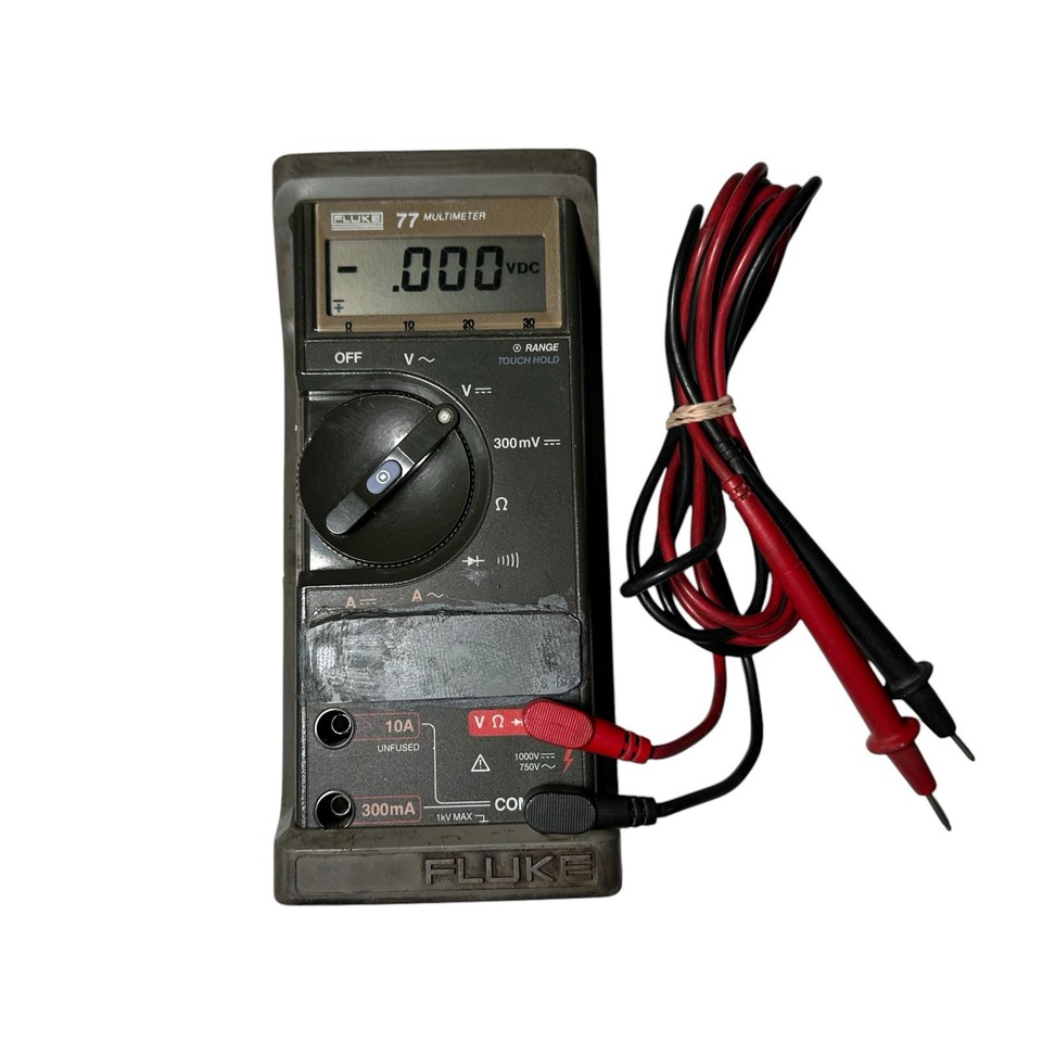 Fluke 77 Multimeter Handheld LCD Screen 300mv Measurement w/Leads | eBay