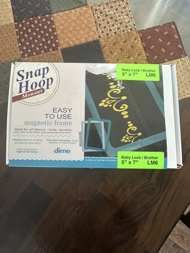 Snap Hoop Monster for Baby Lock/Brother (5" x 7") Magnetic Embroidery ...