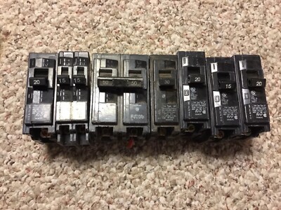 (Lot of 7) Siemens 2 Pole Type QP Circuit Breakers | eBay
