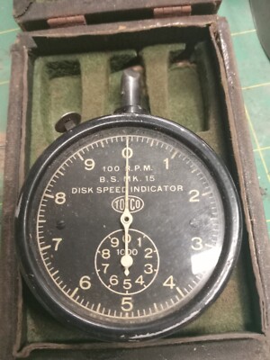 Vintage TOTCO Disk Speed Indicator With Case | eBay