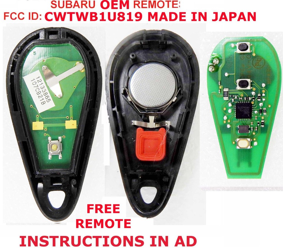 OEM SUBARU FORESTER IMPREZA 2009-2014 KEY KEYLESS ENTRY REMOTE ...