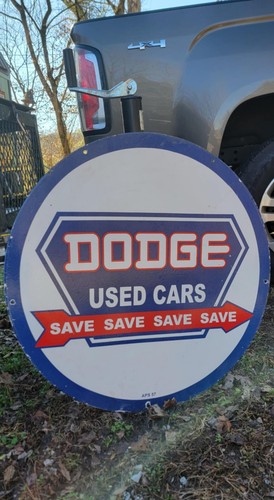 vintage Dodge Used Cars porcelain sign Mopar Dealer | eBay