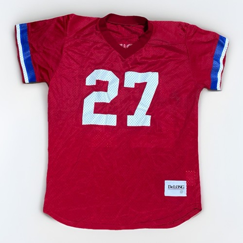 DeLong Vintage #27 Erin Football Jersey Size M Cut Sleeves Fashion Red ...