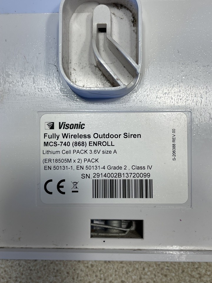 Visonic McS-730 Wireless Outdoor Siren 868MHz Fully Working | eBay UK