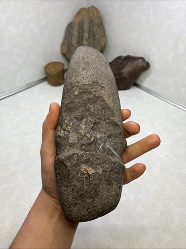 MLC s5996 9” Half Grooved Stone Axe HoHoKam Anasazi Old NM AZ Artifact ...