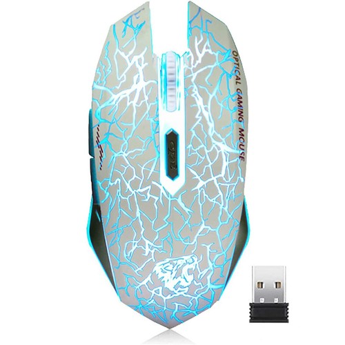 VEGCOO C10 Wireless Gaming Mouse, Rechargeable Gaming Mouse, Silent ...