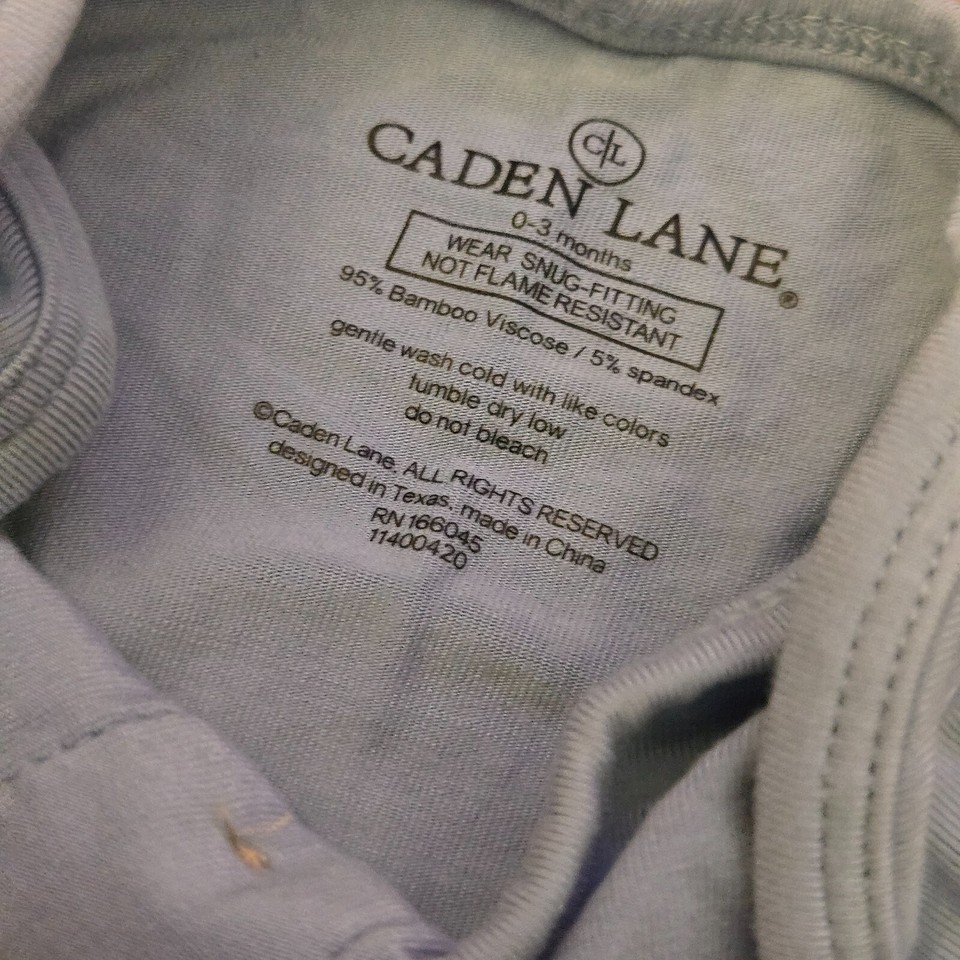 CADEN LANE Newborn Baby Girls Knotted Gown from Bamboo Infant Sleeper ...