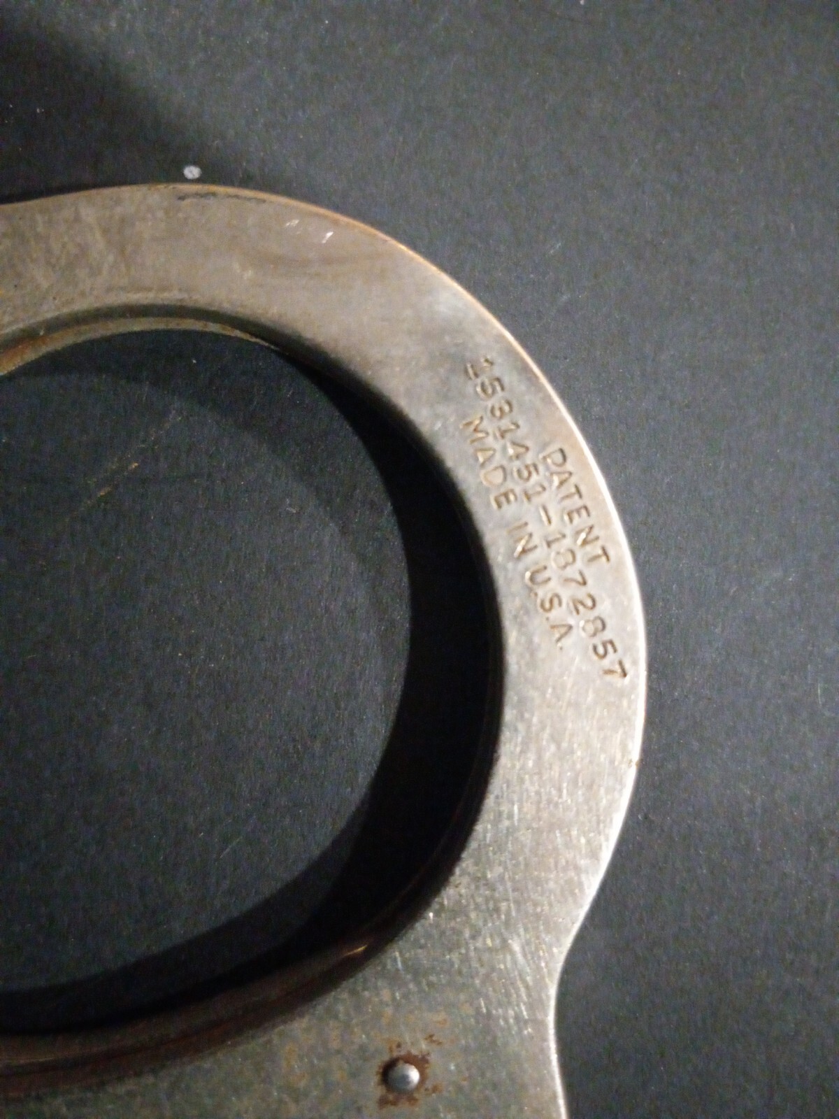 OLD Vintage PEERLESS HANDCUFFS Patent Numbers and Serial # 311465 Model ...