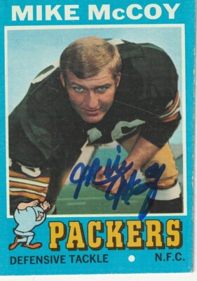 MIKE MCCOY GREEN BAY PACKERS SIGNED 1971 TOPPS CARD #248 | eBay