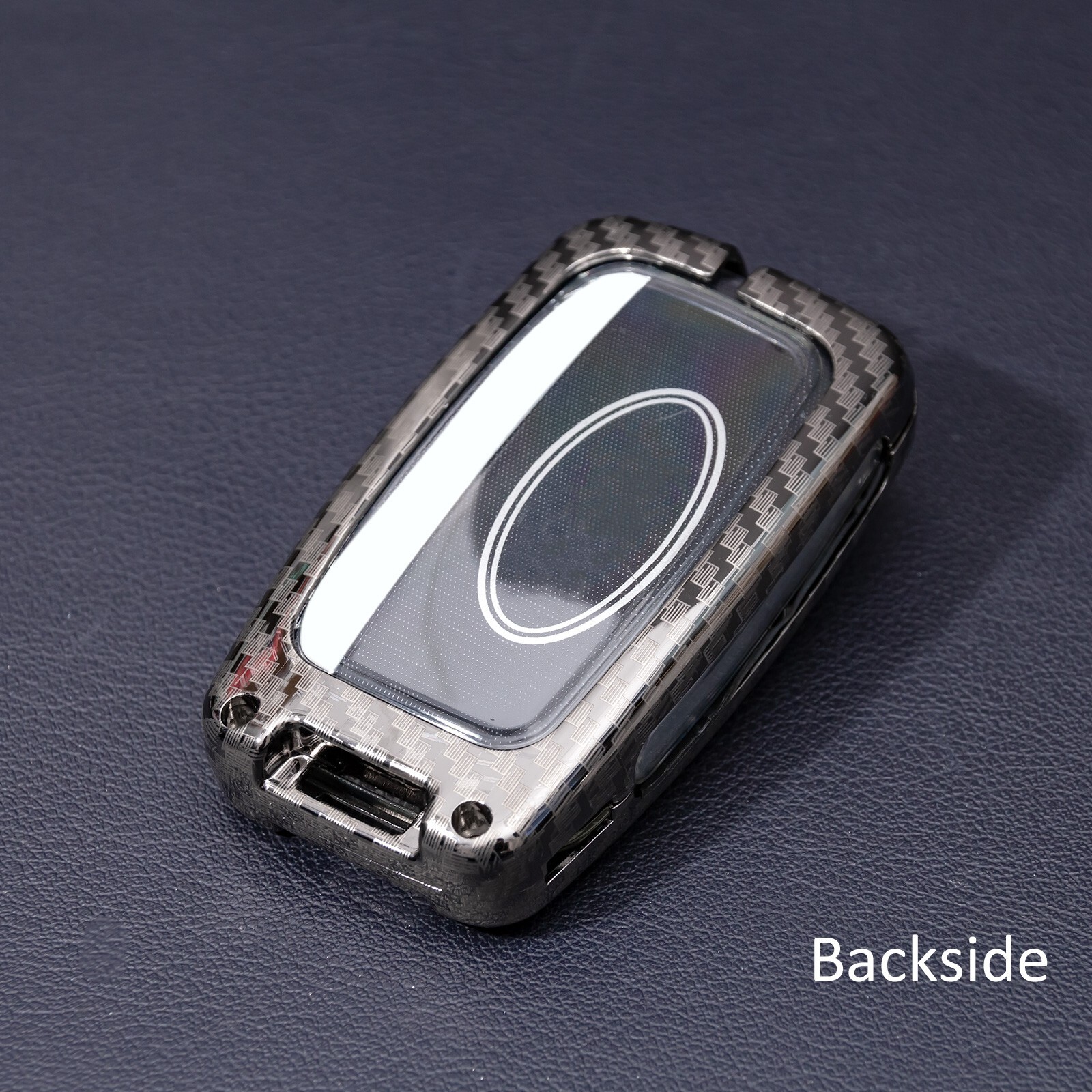 Metal Carbon Fibre Car Key Chain Case Cover For Discovery 4 Range Rover ...