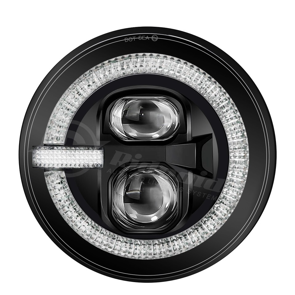 Pair 7inch Round Led Headlights For TOYOTA LAND CRUISER FJ40 FJ60 J80 ...