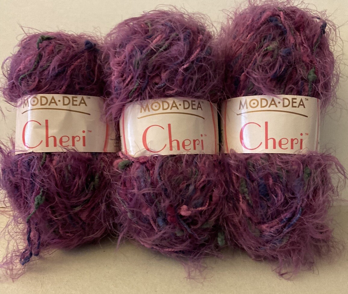 Moda Dea CHERI Yarn ORCHID Nylon Fluffy Fun Fur Made In Turkey #4 Med ...