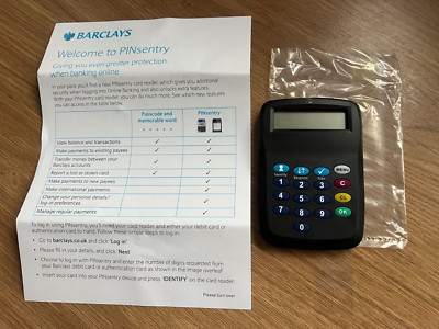 Barclays Bank Barclaycard Pinsentry Card Reader Black | eBay UK